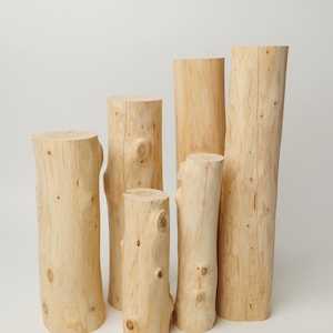 Debarked Cypress Tree Log Stumps | Rustic Wedding Decor | Rustic Table ...