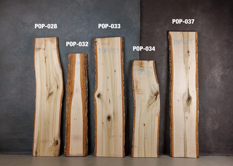Tulip Poplar Wood Slabs, Live Edge Boards, DIY Woodworking Supplies ...