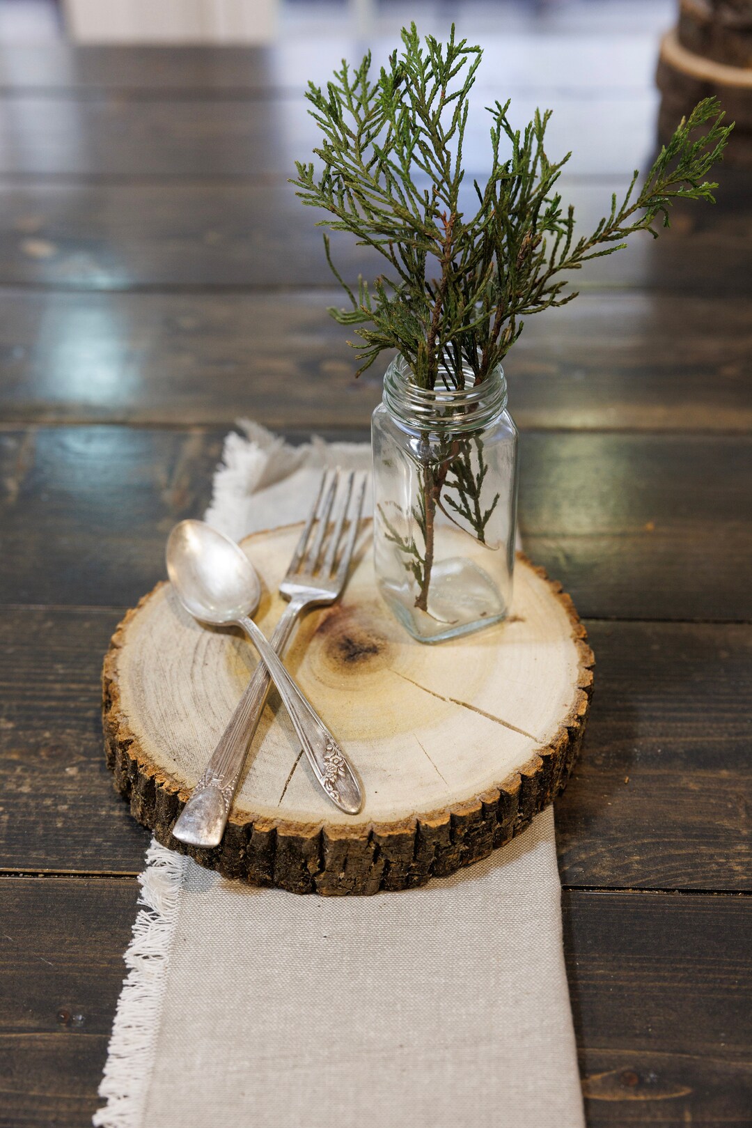 4 7 Rustic Poplar Wood Cookies, Wedding Decor Centerpieces, Table ...