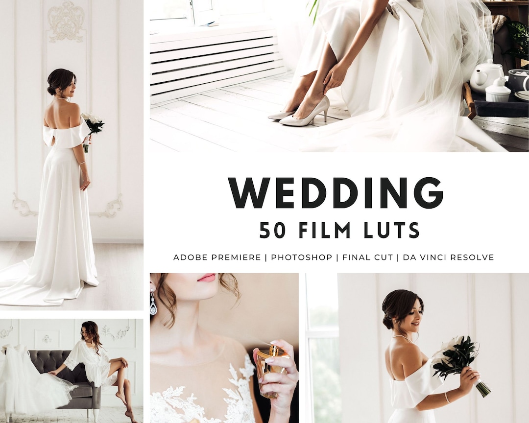 50 WEDDING Film Luts Pack Color Grading | Wedding Presets, Wedding ...