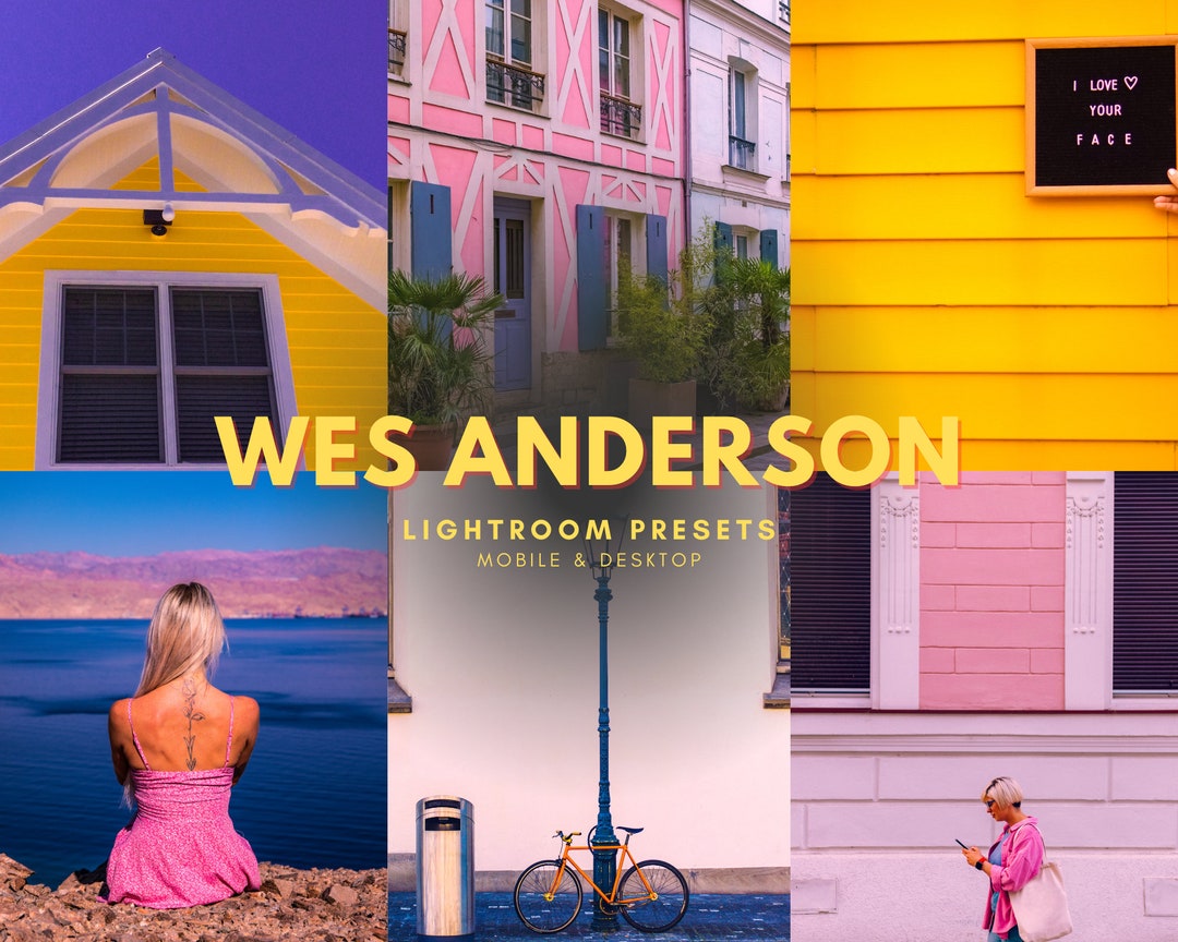 25 WES ANDERSON FILM Presets | Moody Presets, Retro Presets, Aesthetic ...