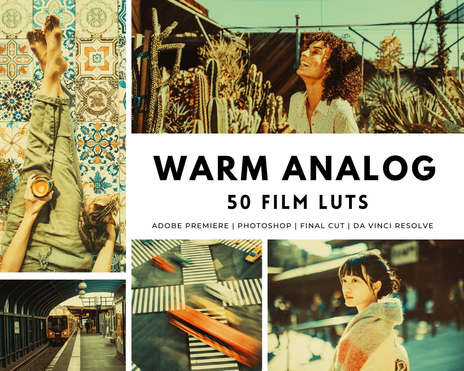 50 WARM ANALOG Film Luts Pack for Color Grading | Video Filters, Video ...