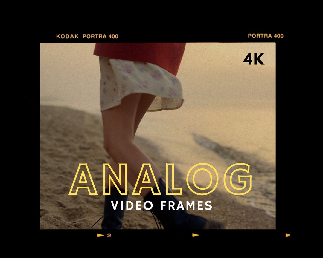 10 ANALOG Video & Photo Frames for Editing | Film Overlays, Retro Video ...