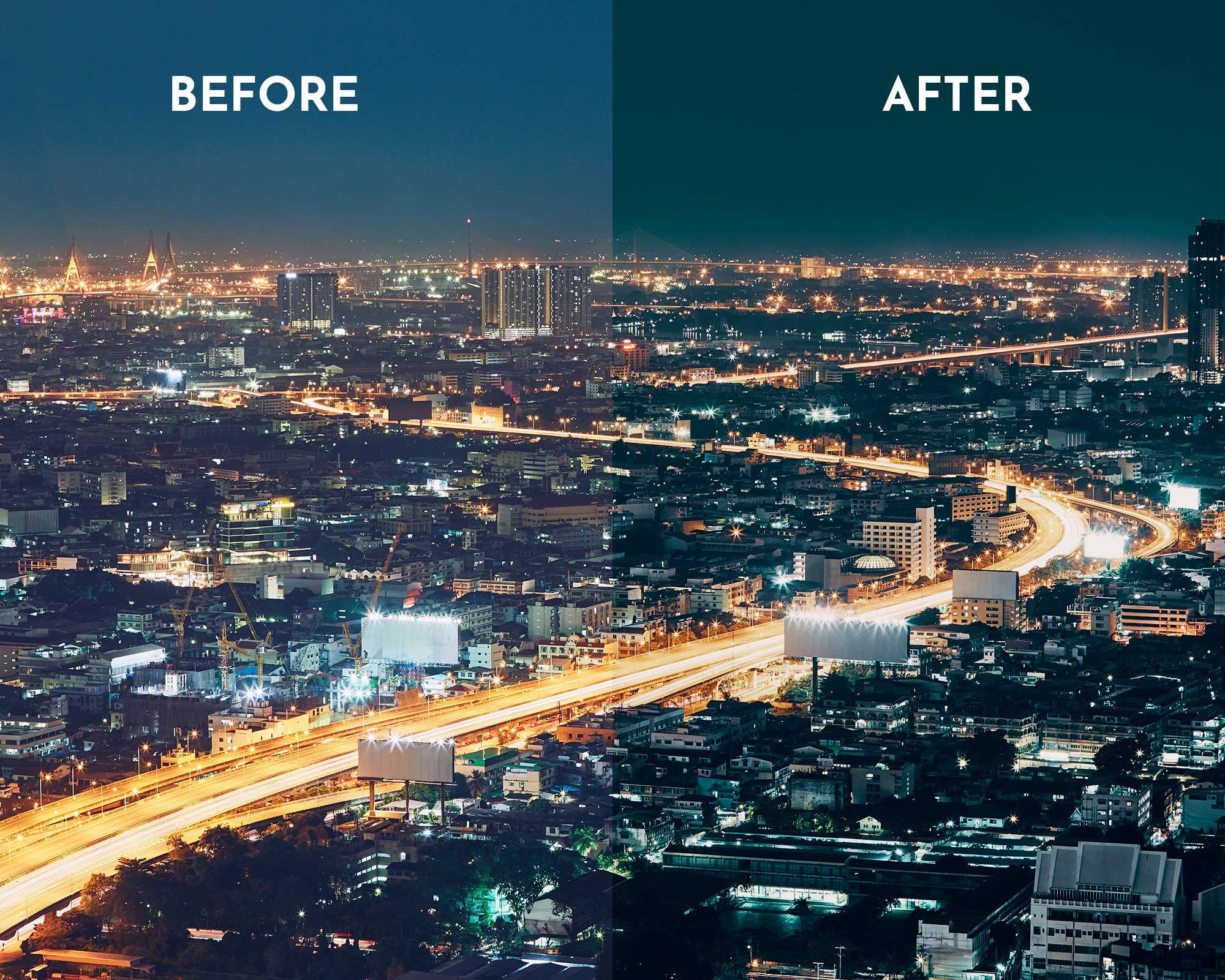 20 Night Cinematic Luts Pack for Color Grading Video Presets, Photo ...