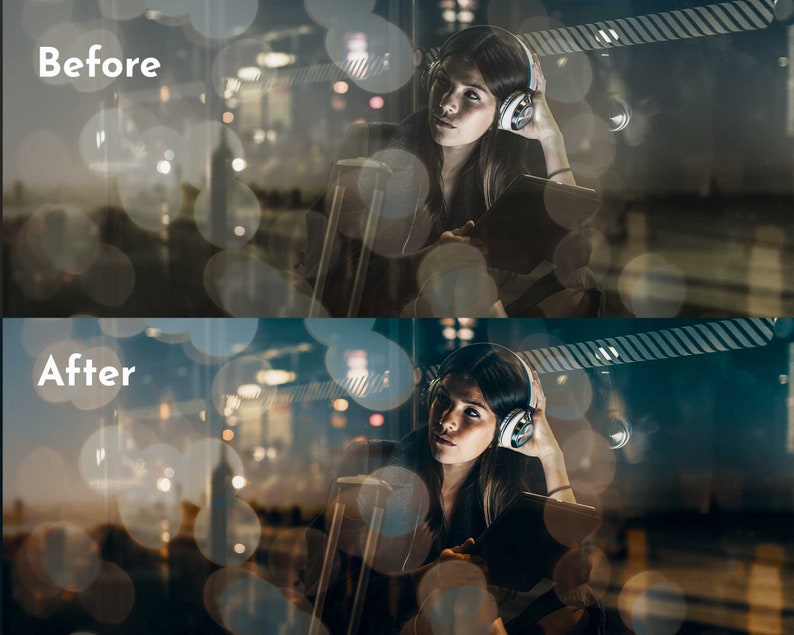 20 Night Cinematic Luts Pack for Color Grading Video Presets, Photo ...