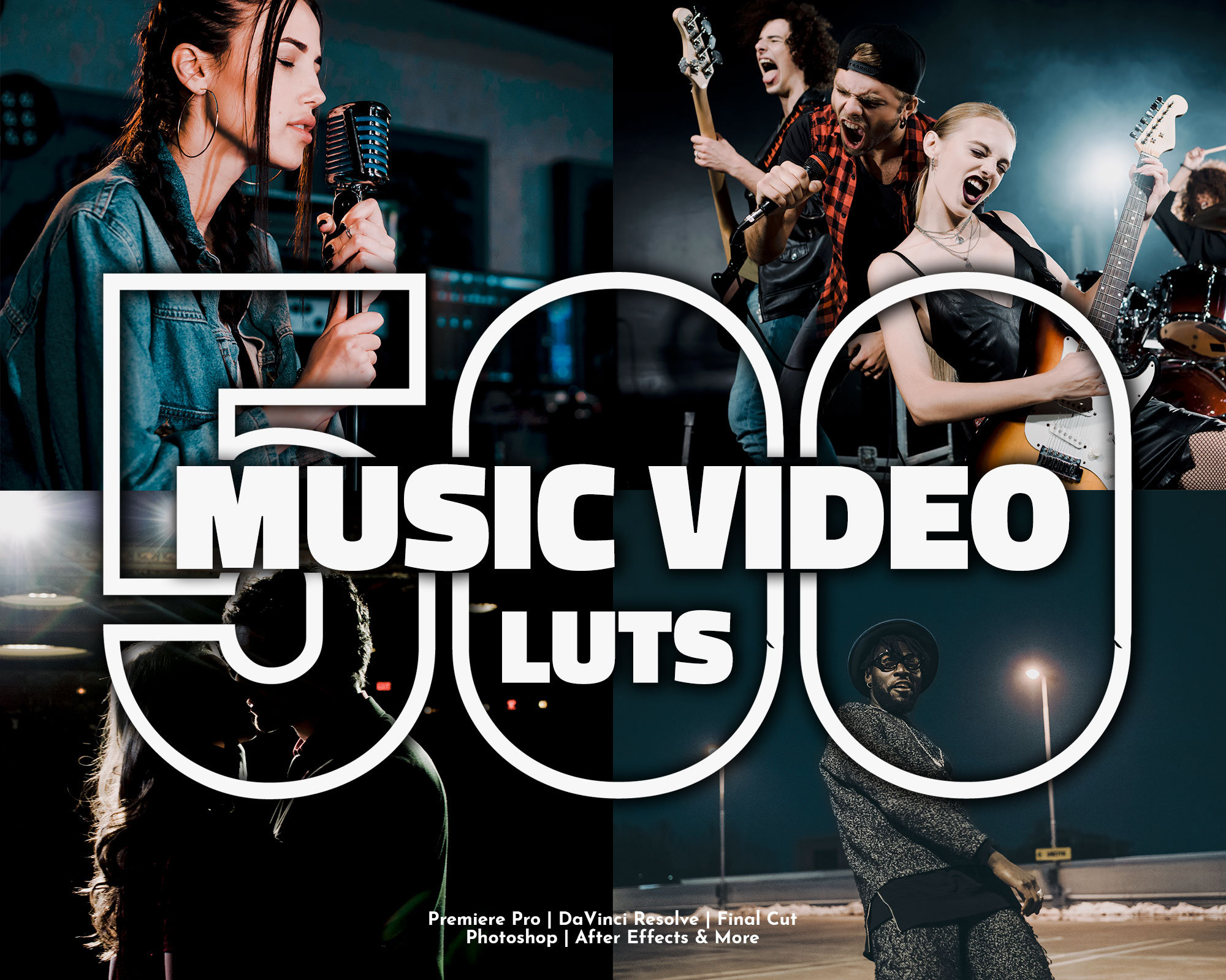 500 MUSIC VIDEO Luts for Color Grading Cinematic Presets, Film Presets ...
