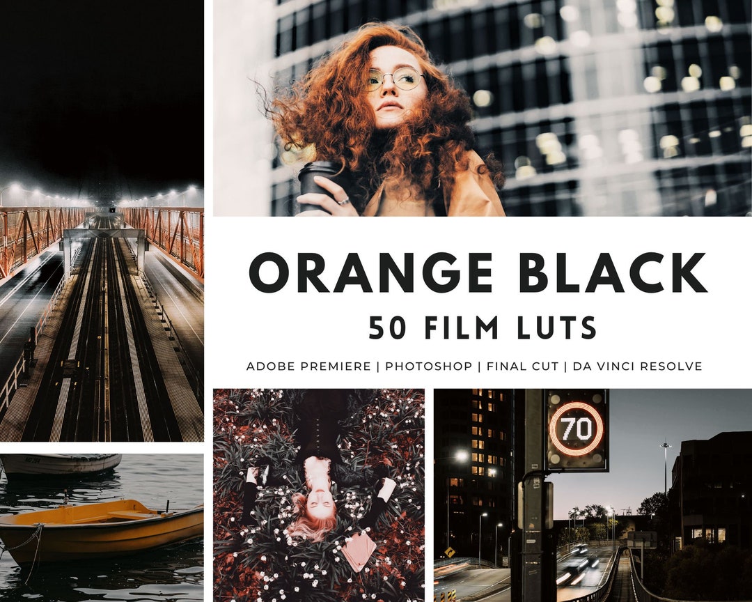 50 ORANGE BLACK Luts Pack Color Grading | Video Editing, Video Filters ...