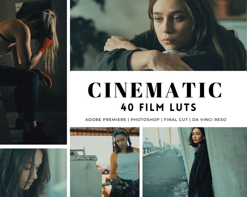 40 Cinematic Film Grade Luts Pack for Color Grading Video and Photo ...