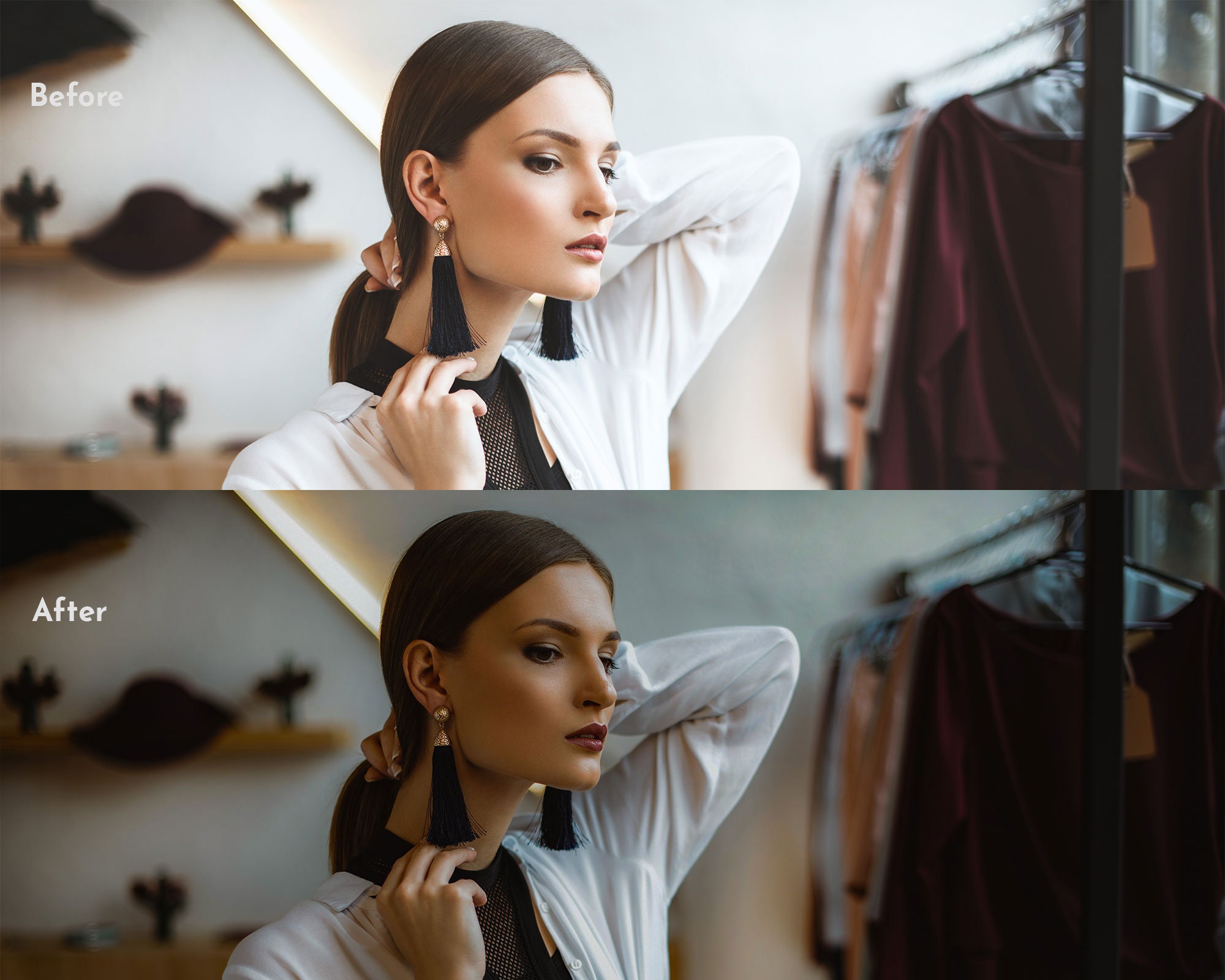 15 WOMAN AESTHETIC Lightroom Presets Mobile & Desktop Moody Presets ...