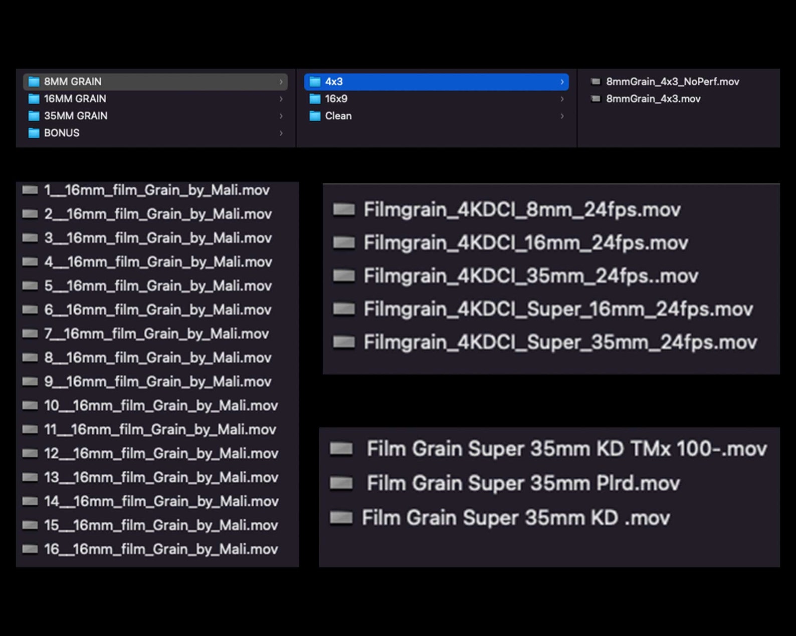 30 Professional 4K Film Grain Video & Textures Pack | 8mm, 16mm, 35mm ...