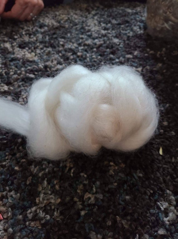 NEW Mohair Rovings From Our Silver Josie. Perfect for Santa - Etsy