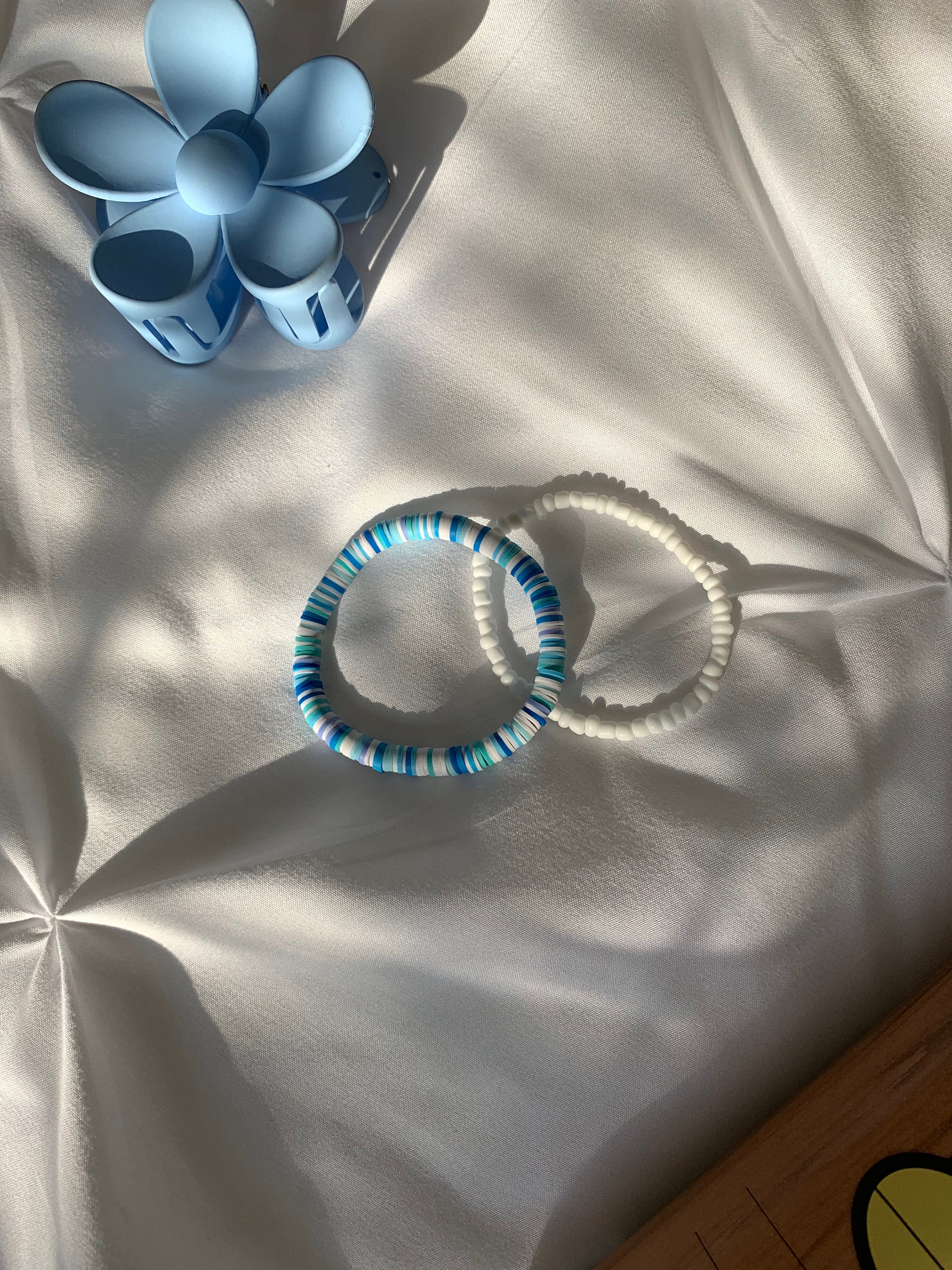 Ocean Waves Bracelets Set Clay Bead Bracelet Blue Bracelet - Etsy