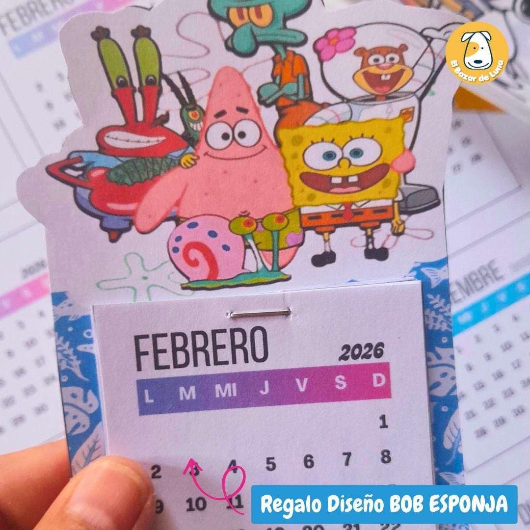 Calendario 2026 editable en CANVA/ formatos PNG y PDF incluye regalo ...