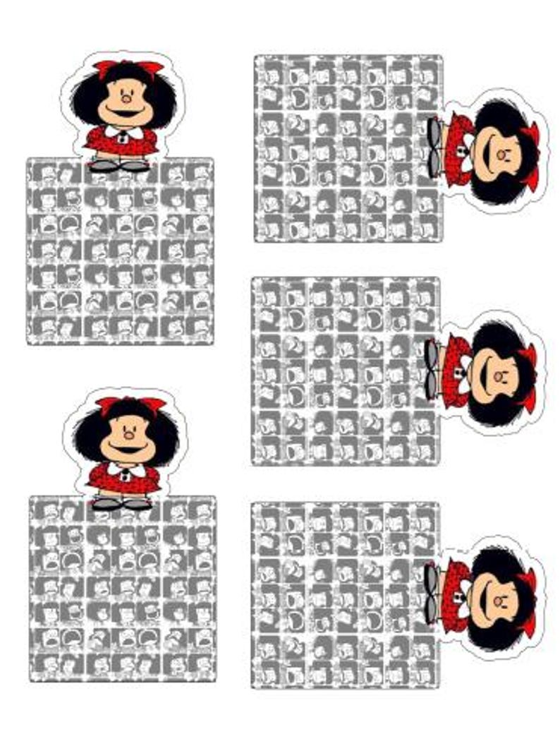 Calendario 2025 formatos PNG y PDF/ incluye fondo de Mafalda ...