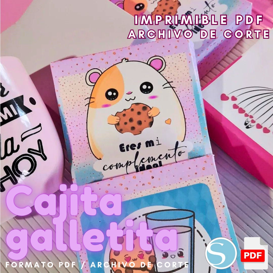 Cookie Box you Are My Ideal Complement Box PDF Format/ Studio3 Cutting ...