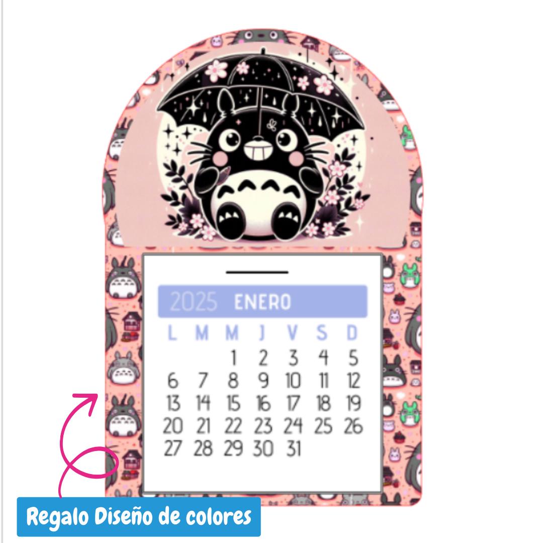 Calendario 2025 formatos PNG y PDF/ incluye fondo de T o t o r o ...