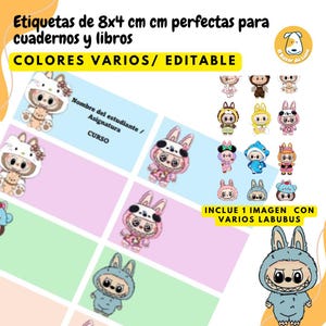 Labubu School Labels / Notebooks, Pencils Supplies Book, Gifts ...