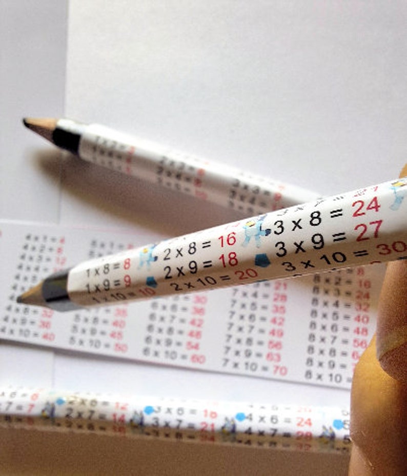 Multiplication Tables for Pencil PDF Cutting File Bluey Design ...