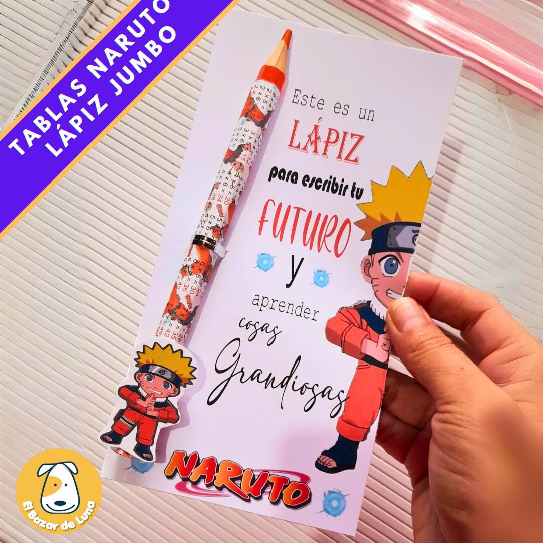 Multiplication Tables Anime N a R U T O in PDF/JPG, Educational ...