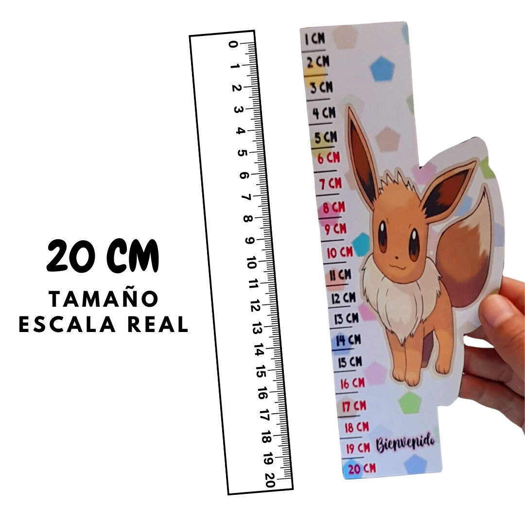 Ruler 20 Cm Pikachu Eevee Charmander PDF / Studio Cutting File Bookmark ...