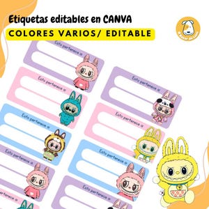 Labubu Cute School Labels / Notebooks, Pencils Supplies Book, Gifts ...