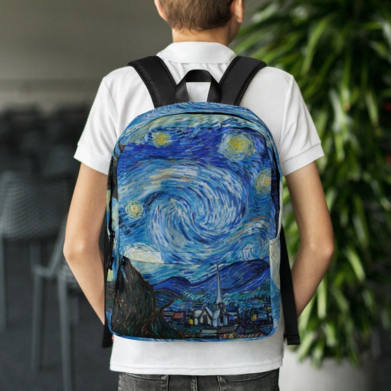 The Starry Night Vincent Van Gogh Backpack School Supplies - Etsy