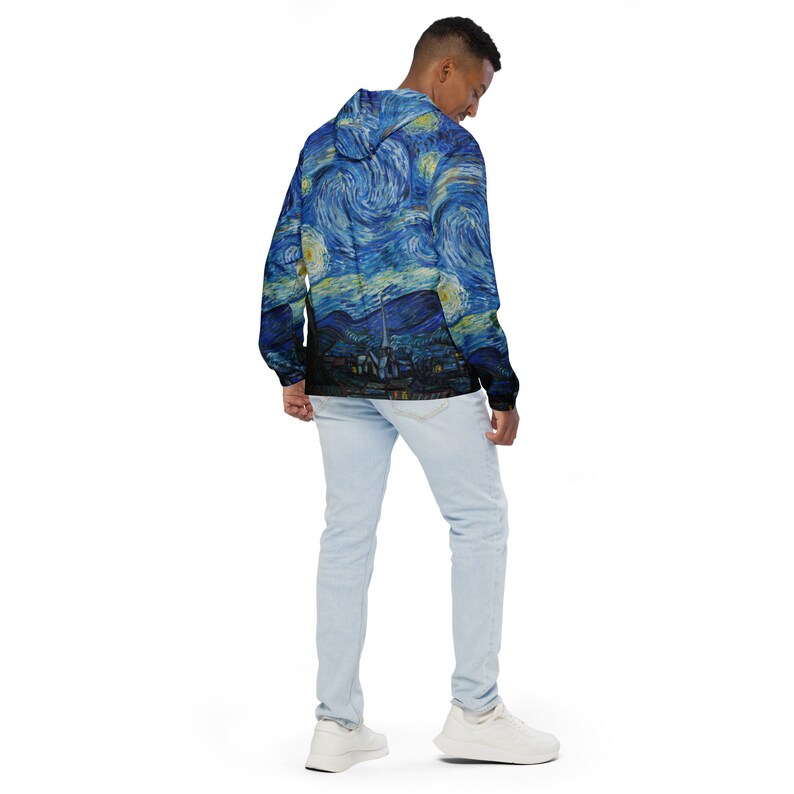 The Starry Night Vincent Van Gogh Mens Windbreaker Sweater - Etsy