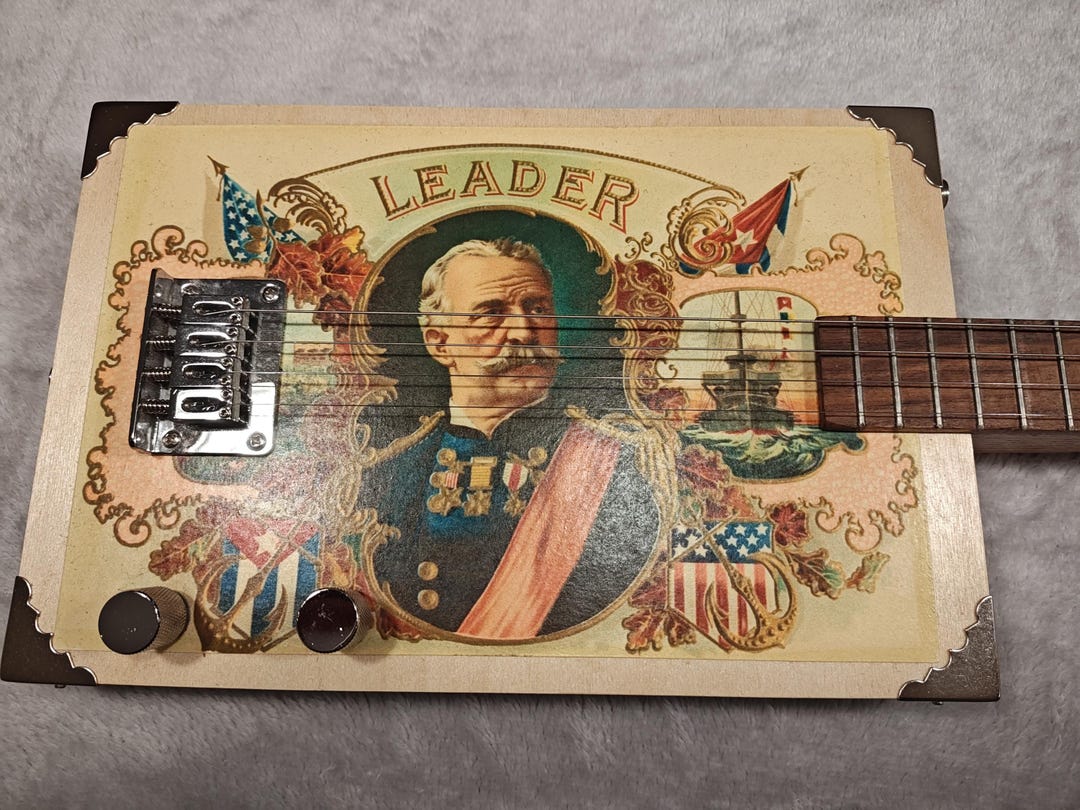 Electric 4 String Cigar Box Style Guitar - Etsy