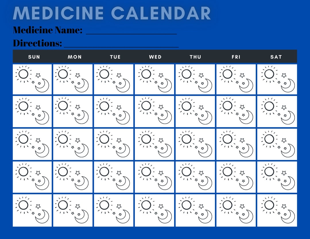 Medication List Template, PDF Fillable Medication List, Medication ...