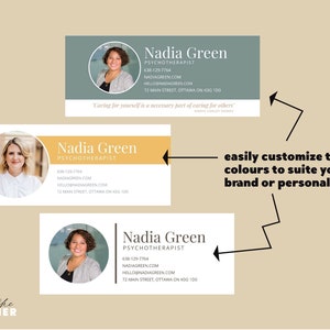 Editable Email Signature Canva Template Gmail Signature - Etsy Canada