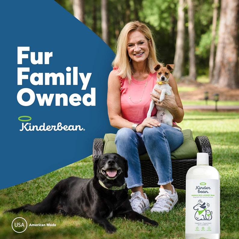 Kinderbean Dog & Cat Laundry Wash 2pk Enzyme Formula Pet Laundry ...