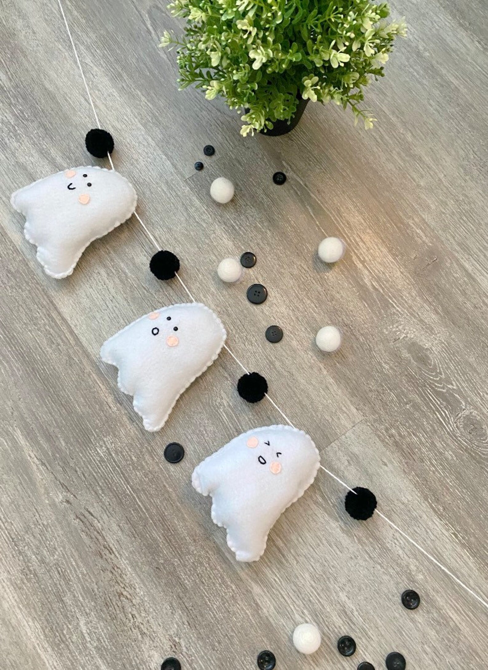 Halloween Bunting Ghost Halloween Decor Ghost Wall Hanging - Etsy