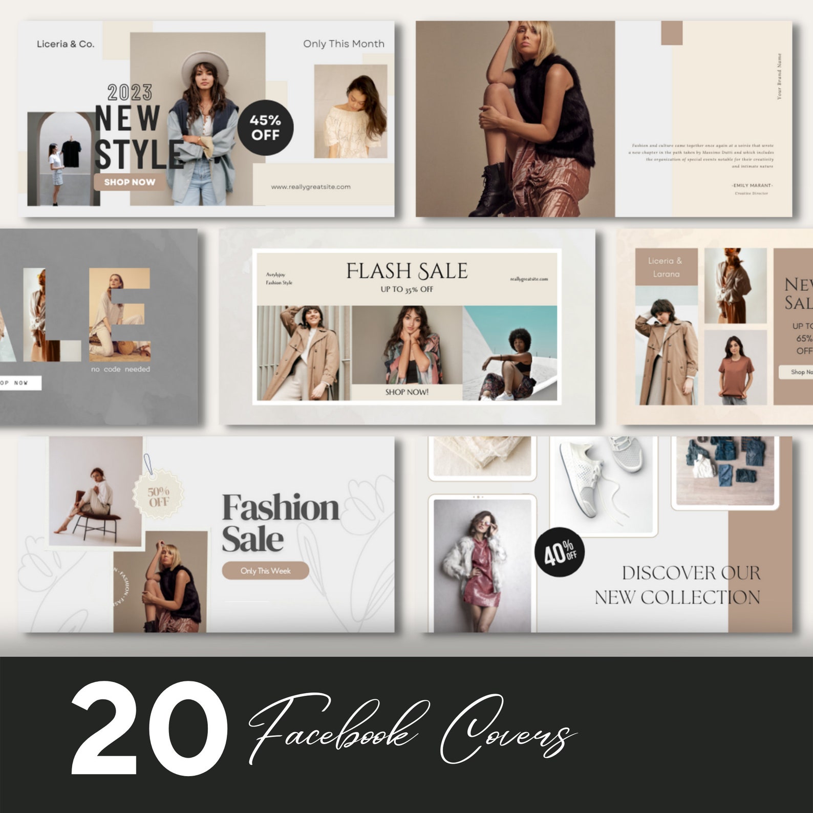 SOCIAL MEDIA KIT Facebook Templates Instagram Template - Etsy