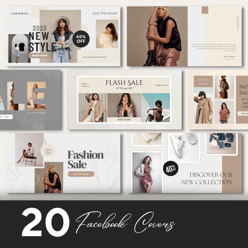 SOCIAL MEDIA KIT Facebook Templates Instagram Template - Etsy