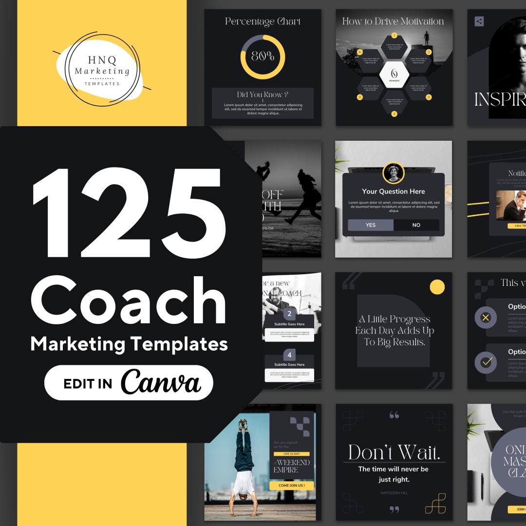 Coaching Bundle for CANVA, Life Coach Templates, Coaching Tools, Coach ...