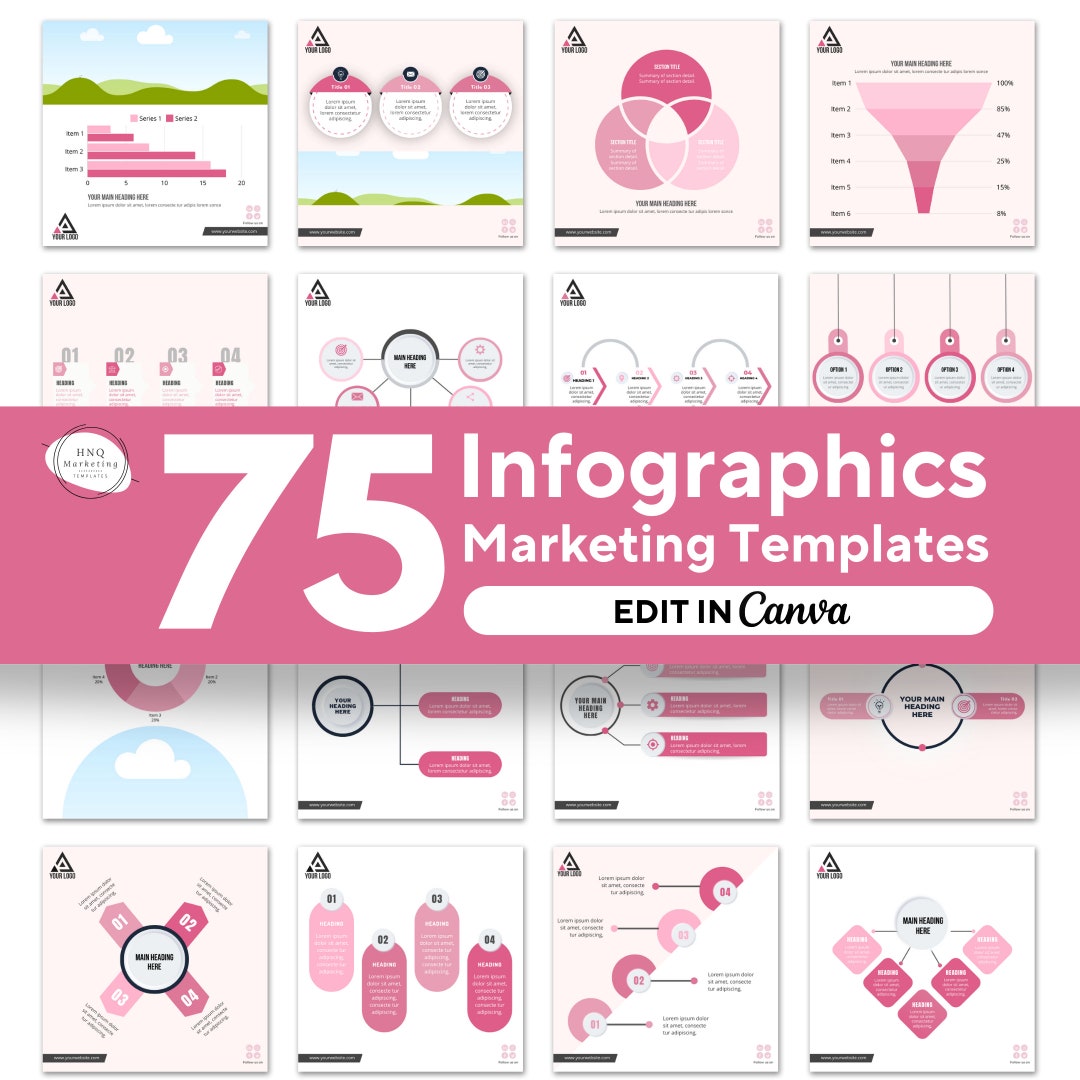 75 Infographics for Business and Social Media, Instagram Charts and ...