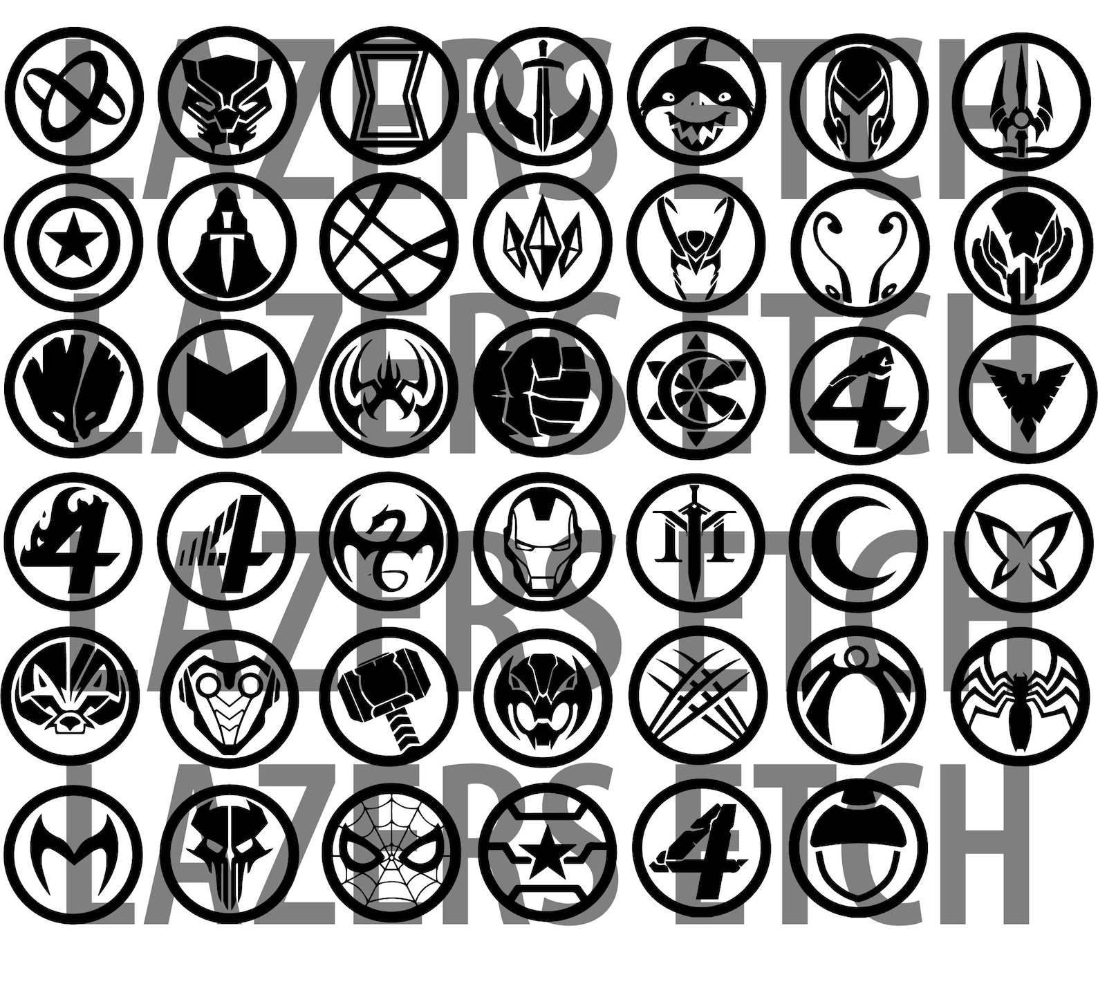 Marvel Rivals Hero Logos - Etsy
