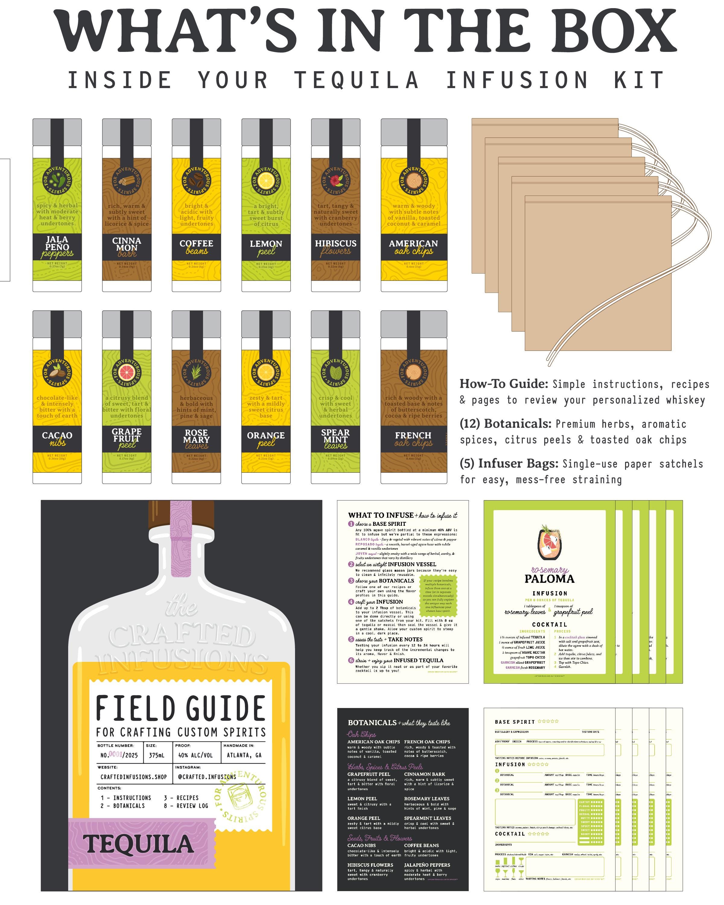 Tequila Infusion Kit: Handmade Cocktail Gift for Margarita Lovers - Etsy