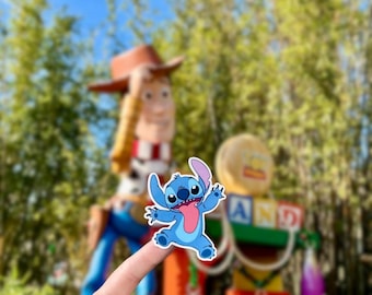 Stitch Upset Sticker | Cutout Vinyl Waterproof Die Cut Sticker - Etsy