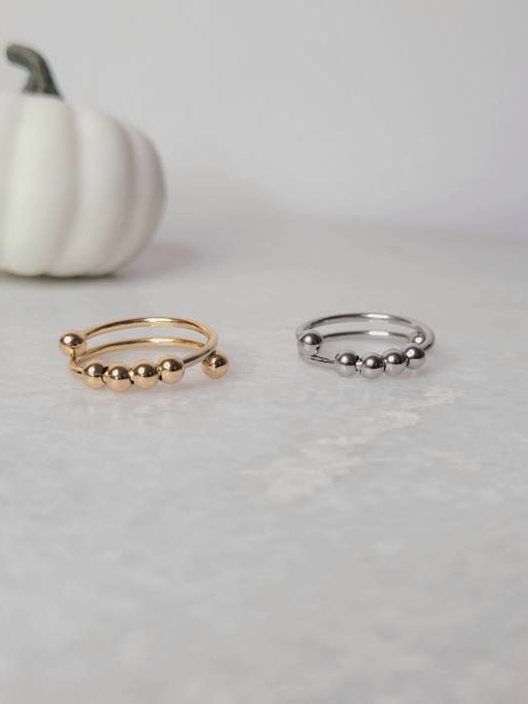 Anxiety and Stress Relief Fidget Ring for Anti Anxiety Fidget Jewelry ...