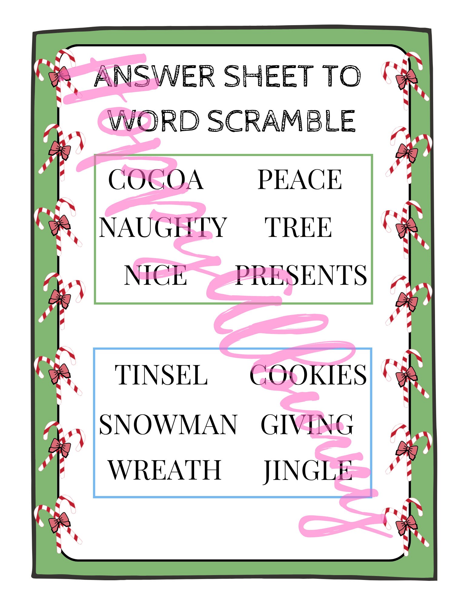 Printable Christmas Activities for Kids, Christmas Word Search for Kids ...
