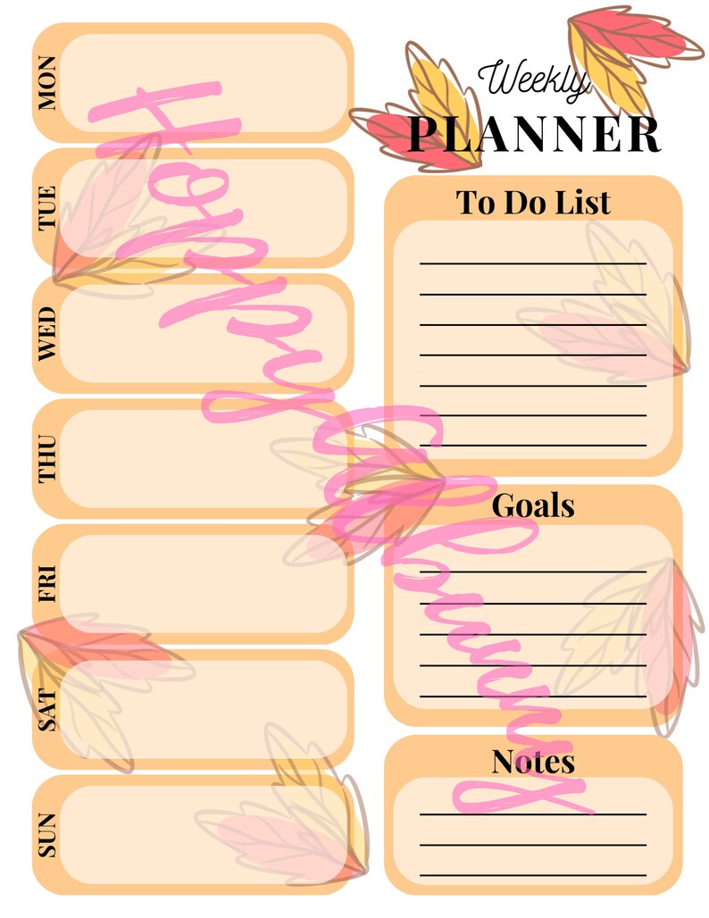 Printable Holiday Planner, Fall Planner Bundle Printable and Goodnotes ...