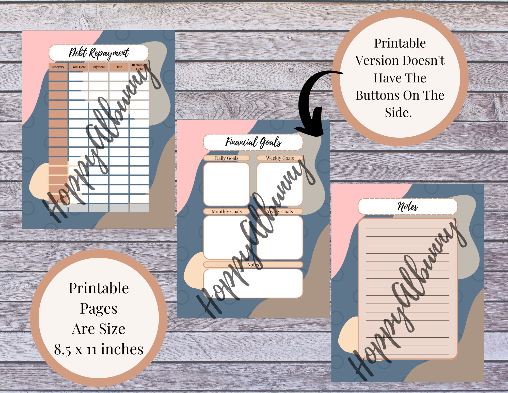 Digital Budget Planner, Finance Tracker, Financial Planner, Printable ...