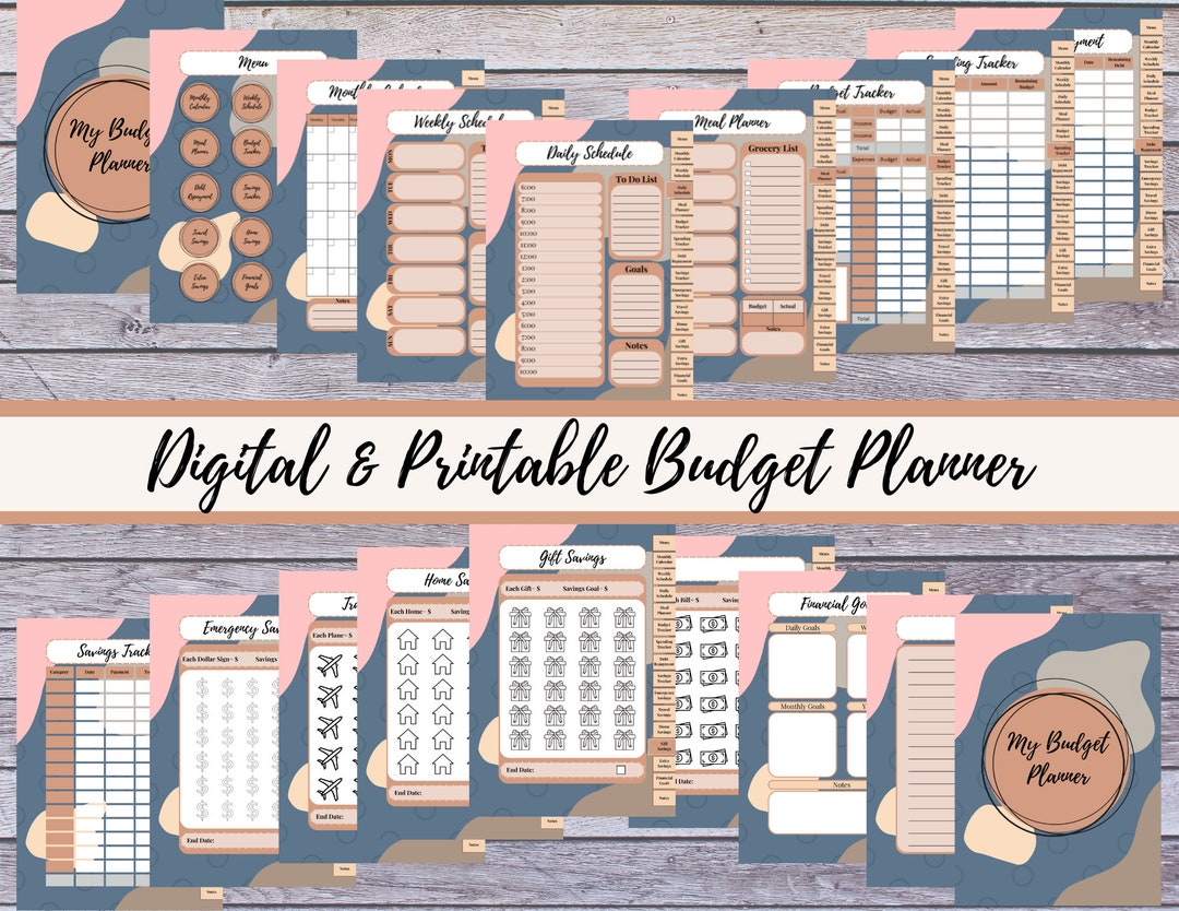 Digital Budget Planner, Finance Tracker, Financial Planner, Printable ...