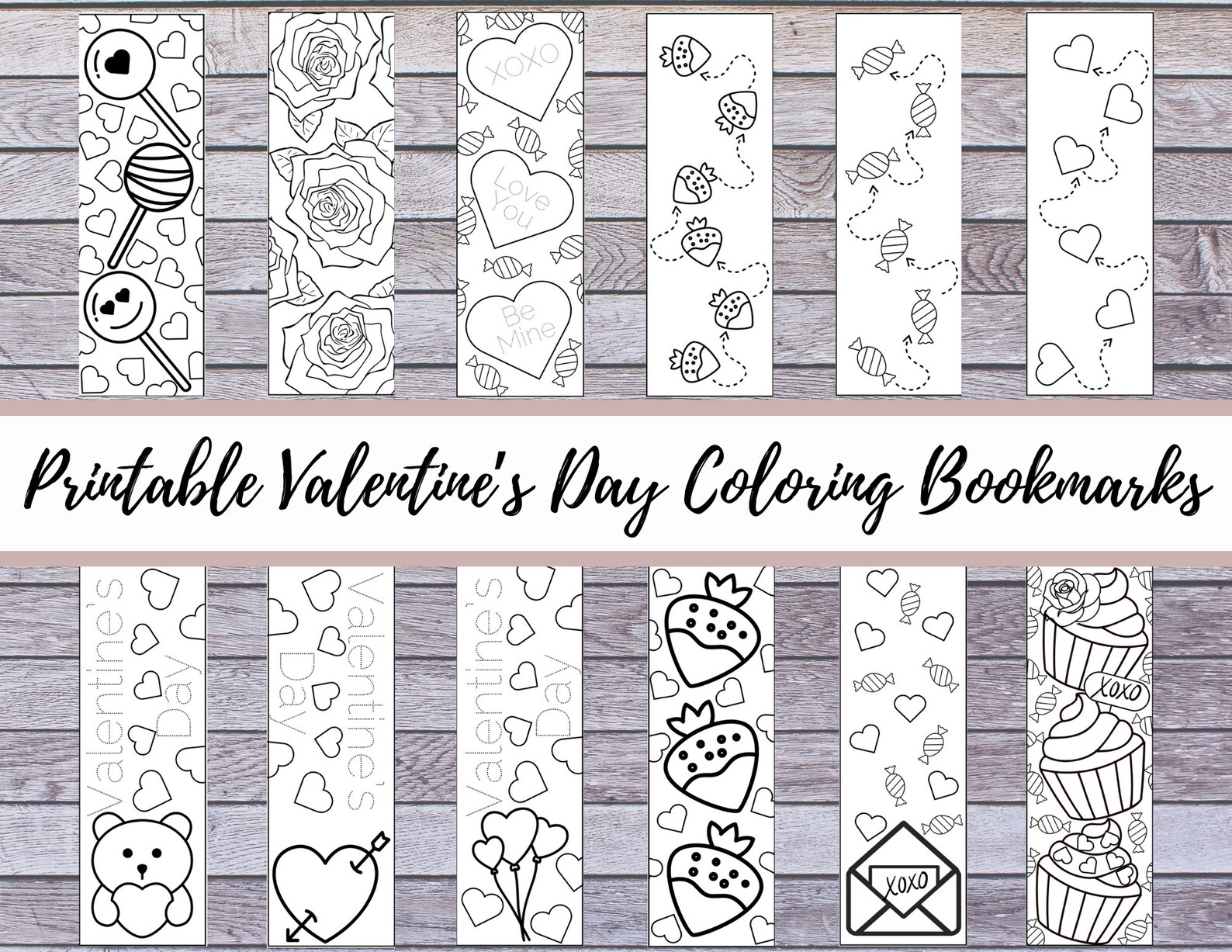 Printable Valentine's Day Bookmarks, Valentine's Day Bookmarks ...