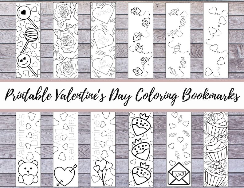 Printable Valentine's Day Bookmarks, Valentine's Day Bookmarks ...