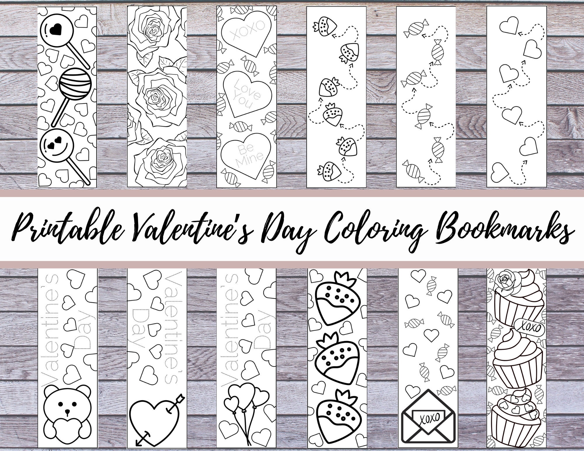 Printable Valentine's Day Bookmarks, Valentine's Day Bookmarks ...