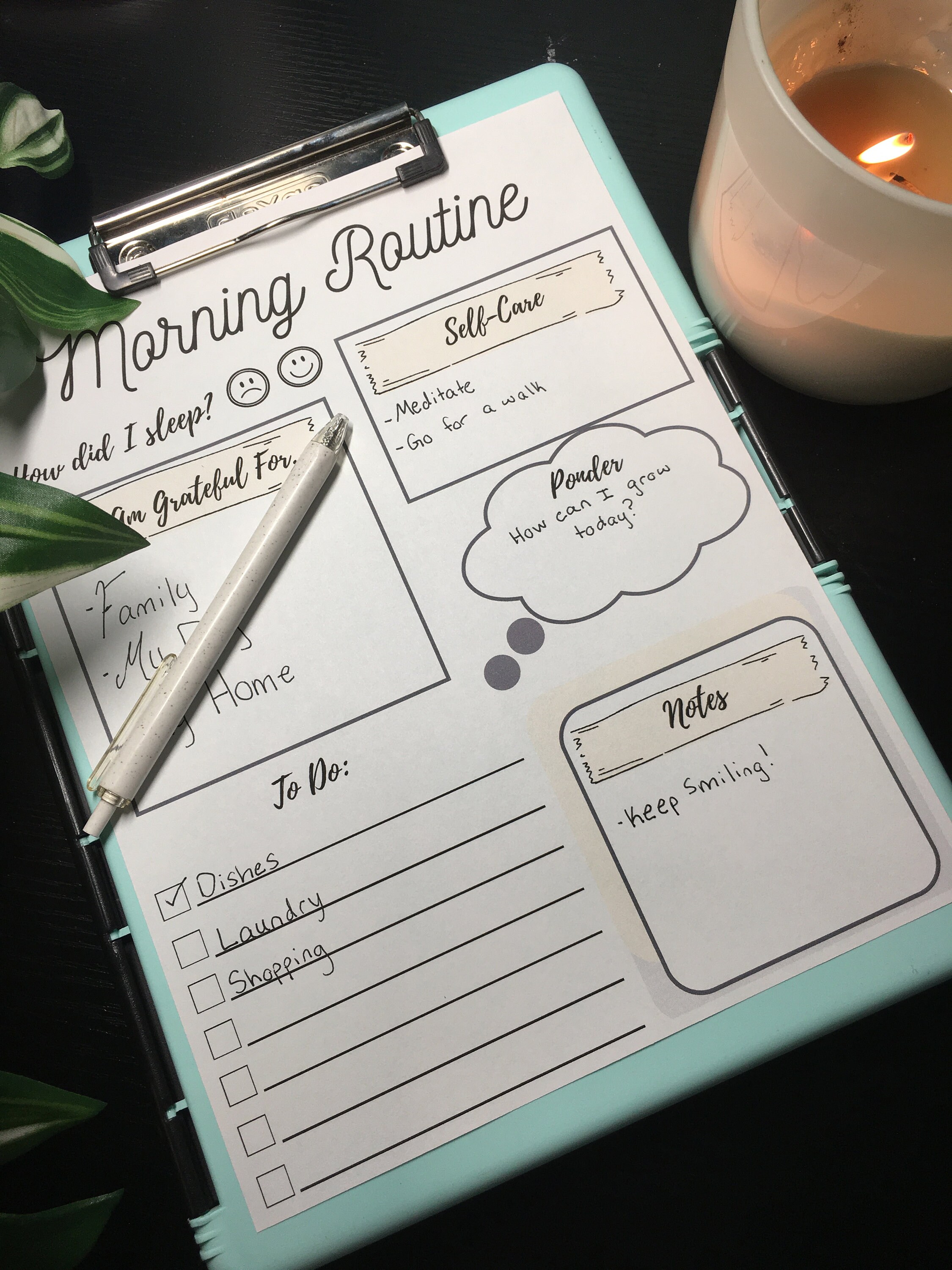 Morning and Evening Routine Printable for Adults, Morning Schedule ...