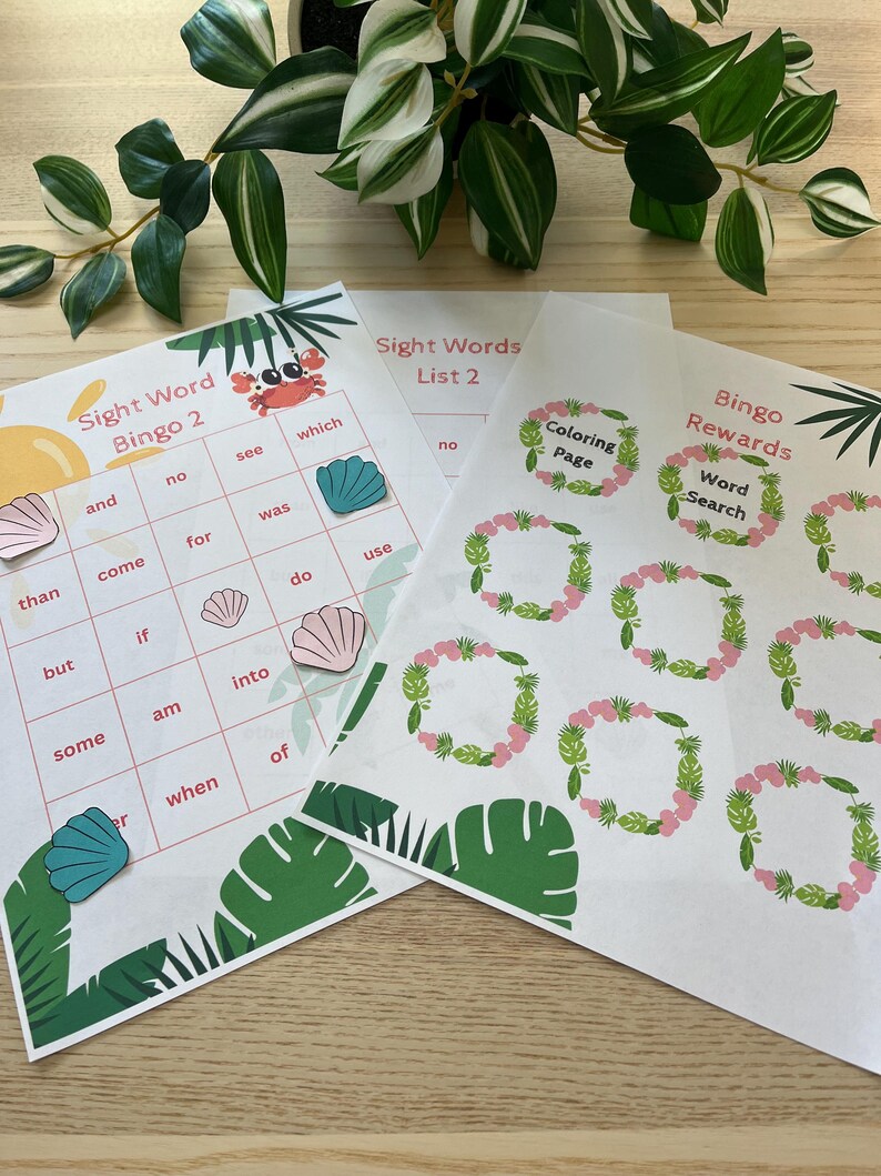 Homeschool Sight Word Bingo Cards, Printable Sight Word Activity ...