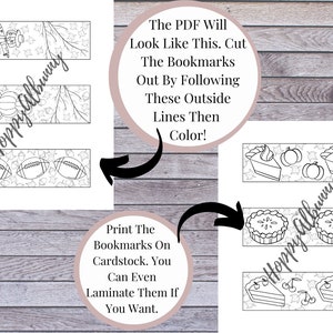 Thanksgiving Coloring Bookmarks, Thanksgiving Coloring Activity ...